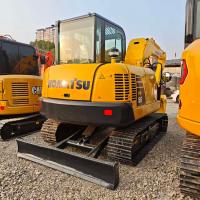 China Used 5.6 Ton Komatsu PC56 Mini Crawler Excavator For Small Engineering Works for sale