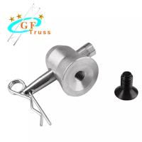 China Aluminum Half Conical Coupler with Clips Pins for Trusses Bed Plate Fit F34 for sale