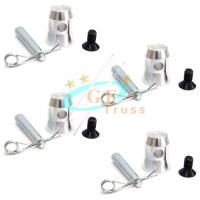 China Aluminum Half Conical Coupler with Clips Pins for Trusses Bed Plate Fit F34 for sale