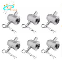 China Aluminum Half Conical Coupler with Clips Pins for Trusses Bed Plate Fit F34 for sale