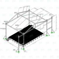 China 400mm*400mm Aluminum Lighting Truss Global Truss Roof Truss System, China Stage Lighting Truss Concert Stage Truss for sale