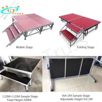 China Durable adjustable legs aluminum stage platform for event rental for sale