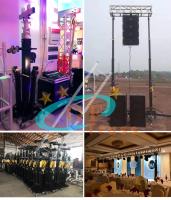 China Adjustable Lighting Truss Stand Heavy Duty Speaker Square Round Tube for sale