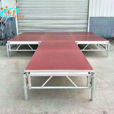 China Outdoor Stage Design Movable Truss Stage Aluminum Leg Stage Platform for sale
