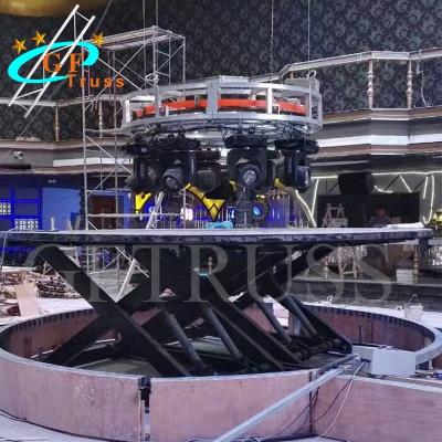 China Customized aluminum rotating lighting truss round speaker truss for sale