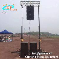 China Heavy Duty Light Truss Stand Aluminium DJ Folding Line Array Speaker Truss Stand for sale