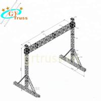 China 3m LED Screen Truss Ground Support Aluminium Box Truss For Concert Black for sale