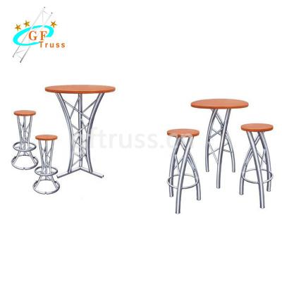 China Modern aluminum  high chair bar stool  furniture table and chair for club for sale