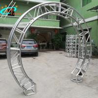 China Silver Aluminum Arch Truss Roof Curved Lighting Truss Exhibition Use for sale