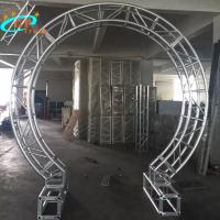 China Silver Aluminum Arch Truss Roof Curved Lighting Truss Exhibition Use for sale