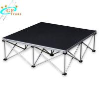 China 1.22M*2.44M Aluminum Stage Truss Mobile Round Stage Event Concert Use for sale