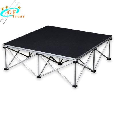 China 1.22M*2.44M Aluminum Stage Truss Mobile Round Stage Event Concert Use for sale
