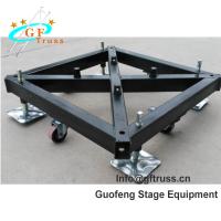 China TUV Aluminum Square Truss Basement Truss Base Plate With Wheels for sale