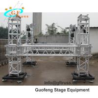 China TUV Aluminum Square Truss Basement Truss Base Plate With Wheels for sale