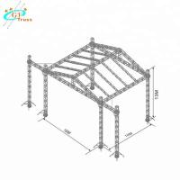 China Festival Used Theatre Lighting Truss 290mm Aluminium Spigot Type for sale