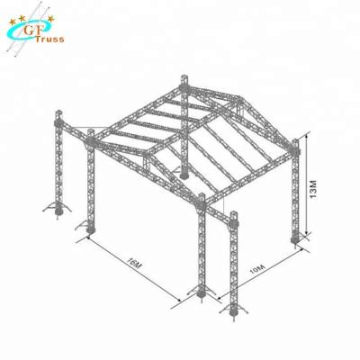 China Festival Used Theatre Lighting Truss 290mm Aluminium Spigot Type for sale