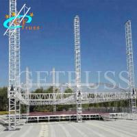China Round Aluminum Stage Truss Outdoor Aluminum Alloy Lighting Tower Truss OEM for sale