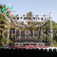 China Round Aluminum Stage Truss Outdoor Aluminum Alloy Lighting Tower Truss OEM for sale