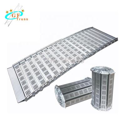 China Inclined Flat Aluminum Folding Truss Board Portable Loading Entrucking for sale