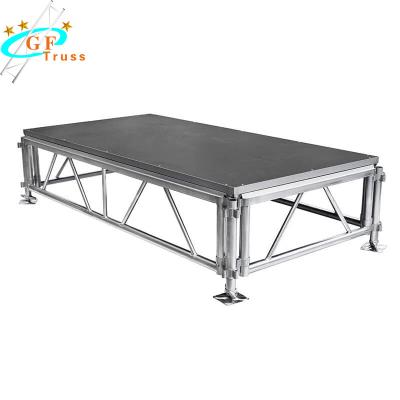 China School Dance Concert Stage Platform Acrylic Material Red Black Color for sale