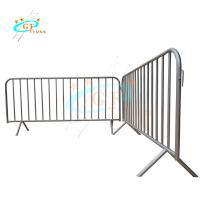 China Steel Stage Barriers Galvanized Iron Crash Temporary Metal Road Use for sale