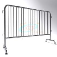 China Steel Stage Barriers Galvanized Iron Crash Temporary Metal Road Use for sale
