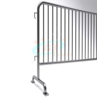 China Steel Stage Barriers Galvanized Iron Crash Temporary Metal Road Use for sale