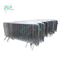 China Steel Stage Barriers Galvanized Iron Crash Temporary Metal Road Use for sale
