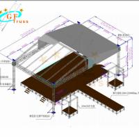 China Portable Aluminum Truss  Roof Truss Systems Platform Foldable Truss Folding Truss for sale
