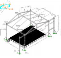 China Lighting Spigot Outdoor Aluminum Wedding Decoration Stage Truss Stage Truss Design For Event for sale