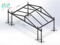 China Lighting Spigot Outdoor Aluminum Wedding Decoration Stage Truss Stage Truss Design For Event for sale