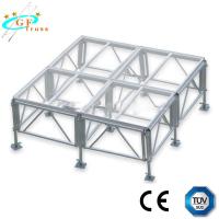 China 1.2M Outdoor Aluminum Stage Truss Tempered Glass Portable Celebration Use for sale