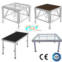 China 1.2M Outdoor Aluminum Stage Truss Tempered Glass Portable Celebration Use for sale
