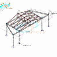 China popular design aluminum outdoor roof truss with CAD drawing for sale