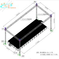 China 4M Arc Aluminum Roof Truss System Indoor Aluminium Stage Truss for sale