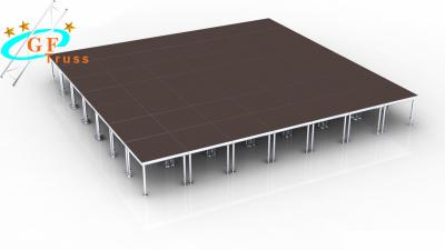 China Square Steel Aluminum Stage Truss Platform Portable Mobile Concert Stage for sale