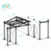 China 2.0mm Thickness Aluminum Stage Truss Structure Square Triangular Aluminum Truss for sale