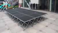 China Movable Easy Install Foldable Assembly Portable Steel Truss Design Black Stage for sale