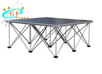 China Movable Easy Install Foldable Assembly Portable Steel Truss Design Black Stage for sale