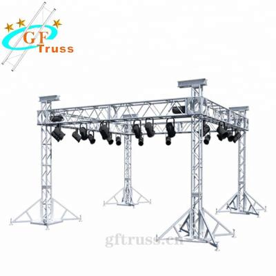 China Spigot Aluminum Lighting Truss For Concert Event Silver 50*3mm Main Tube for sale