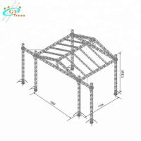 China PVC Aluminum Lighting Truss Outdoor Concert Stage 60m Span Width for sale