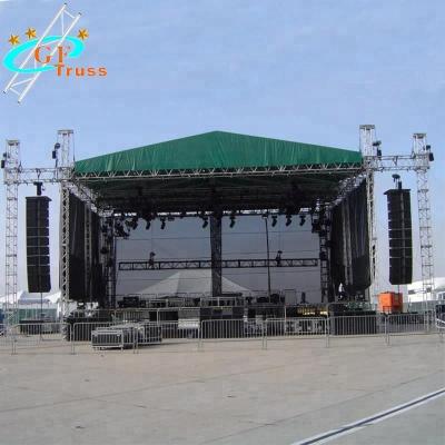 China PVC Aluminum Lighting Truss Outdoor Concert Stage 60m Span Width for sale