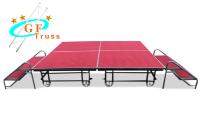 China Steel Aluminum Stage Truss Durable Mobile Folding Stage For Roadshow for sale