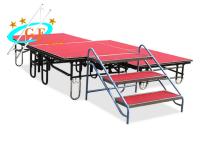 China Steel Aluminum Stage Truss Durable Mobile Folding Stage For Roadshow for sale