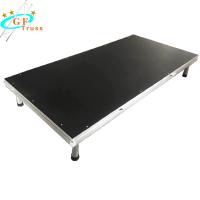 China Quickly assemble durable adjustable 4 legs simple aluminum stage platform event  stage for sale