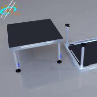 China Quickly assemble durable adjustable 4 legs simple aluminum stage platform event  stage for sale