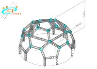 China Aluminum Arch Truss Curve Stage With Canopy Ladder Shape for sale
