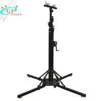 China 6m Crank Light Truss Stand Winch Lighting Stand For Show Easy Moving for sale
