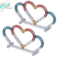 China Love Shape Arch Truss Aluminum Truss System For Wedding Stand Drop Back for sale