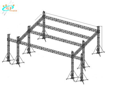 China Exhibition Lighting 6061-T6 400mm Aluminum Spigot Truss for sale